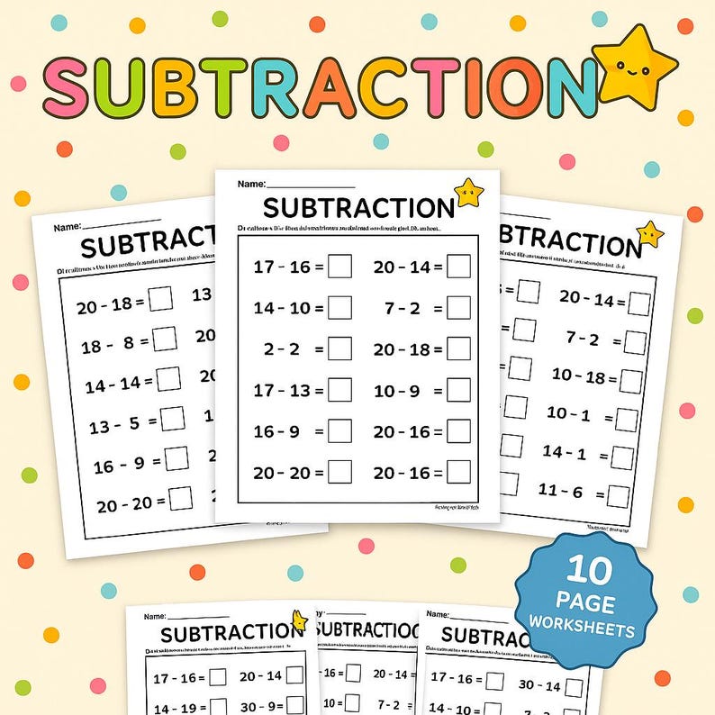 10 Printable Addition Worksheets 0–20 | Kindergarten & 1st Grade Math ...