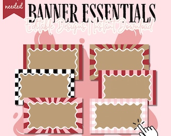 Editable Banner Templates: DIY Party Decor Starter Kit (digital ...