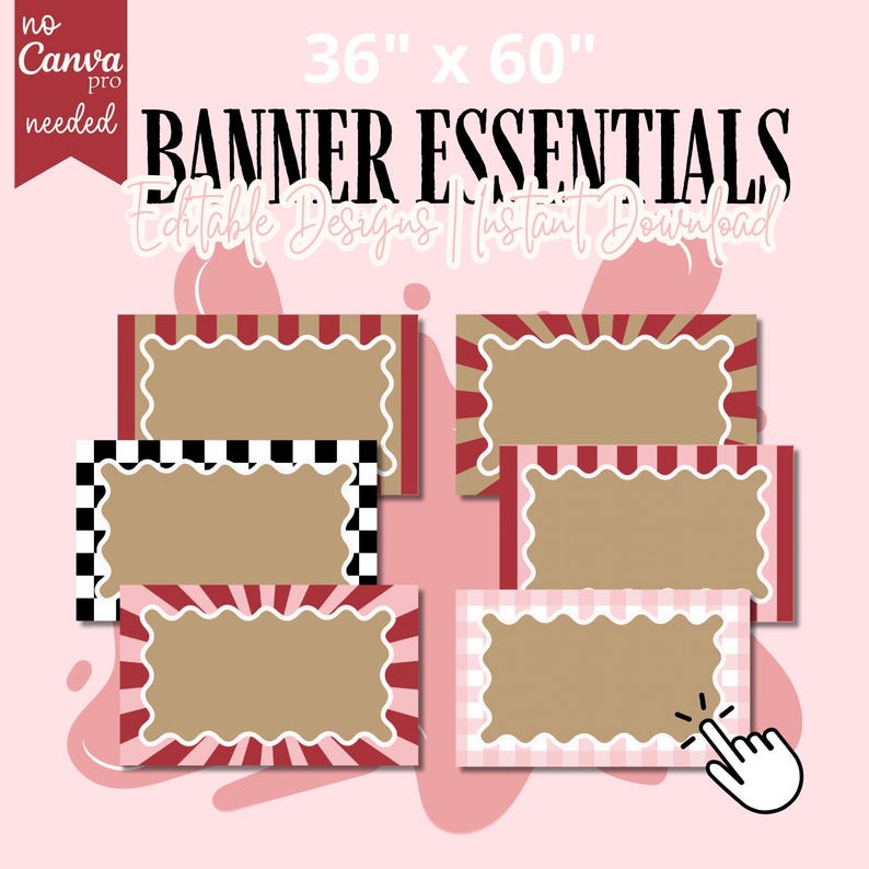 Editable Banner Templates: DIY Party Decor Starter Kit (digital ...