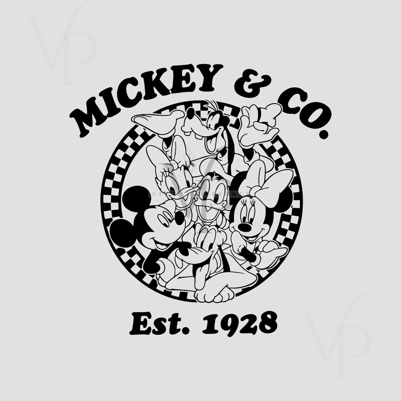 Mickey Mouse & Friends Logo SVG PNG Bundle – Retro Disney Clipart ...