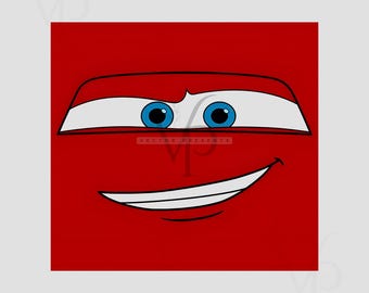 Cars Face SVG PNG Bundle | Lightning Car Character Cut File | Cartoon ...