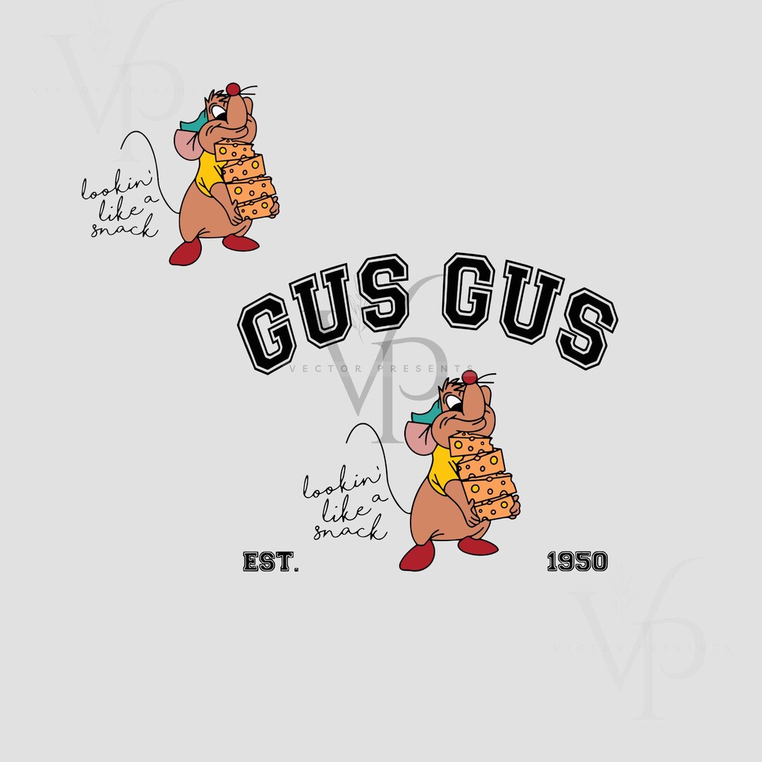 Gus Gus PNG, Lookin Like a Snack Mouse Design, Cute Cheese Mouse Shirt ...