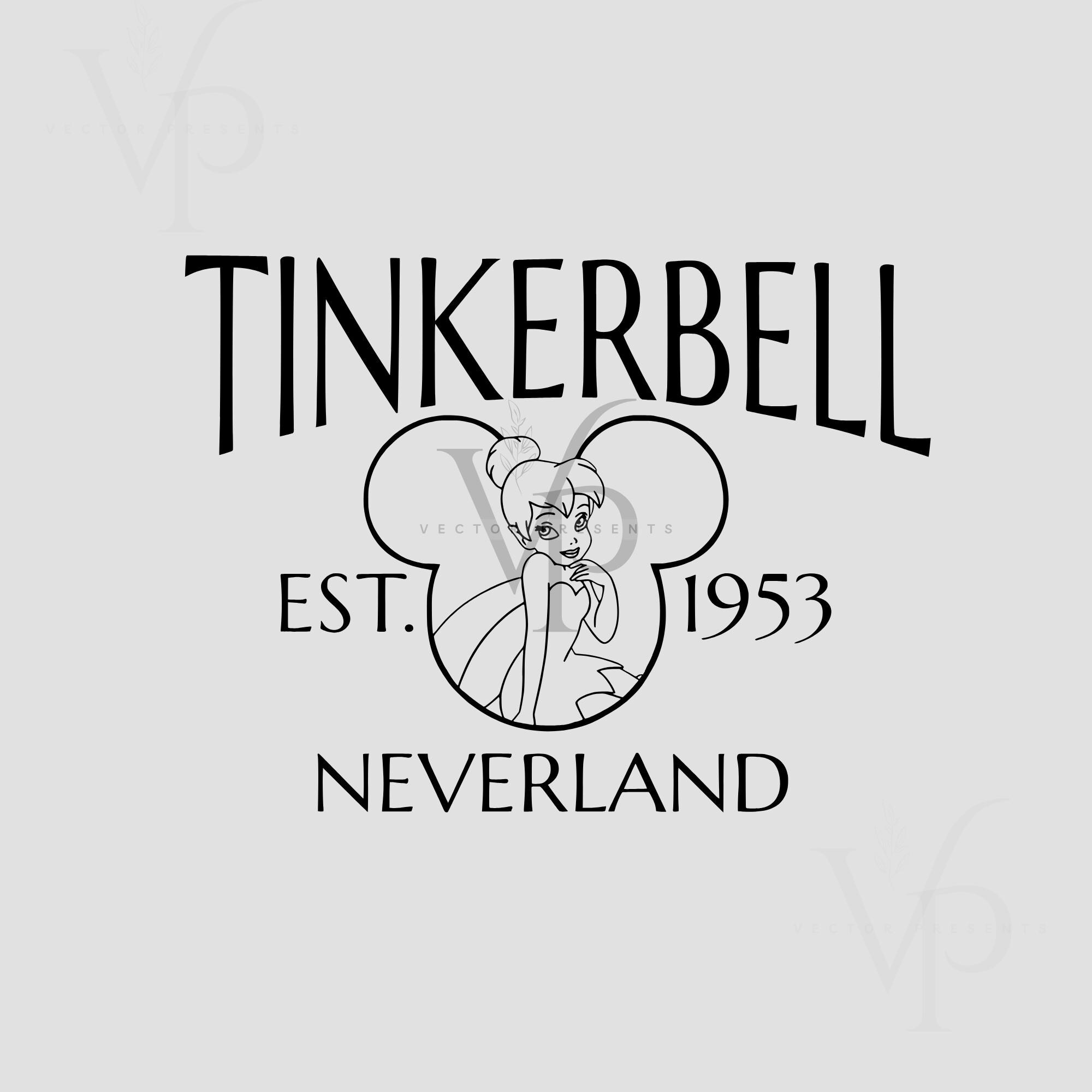 Tinkerbell SVG & PNG Clipart | 1953 Vintage Fairy Inspired Design ...