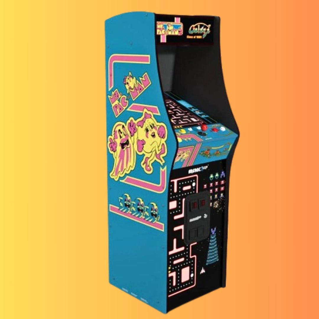 Arcade1up Ms. PAC-MAN & GALAGA Class of ‘81 – 12 Classic Games in a 5 ...
