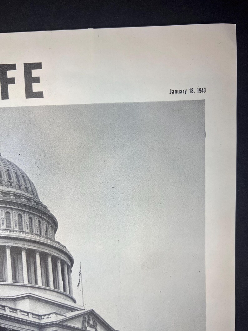 US Capitol WW2 Washington D.C. | History | Office Decor| 1943 ...
