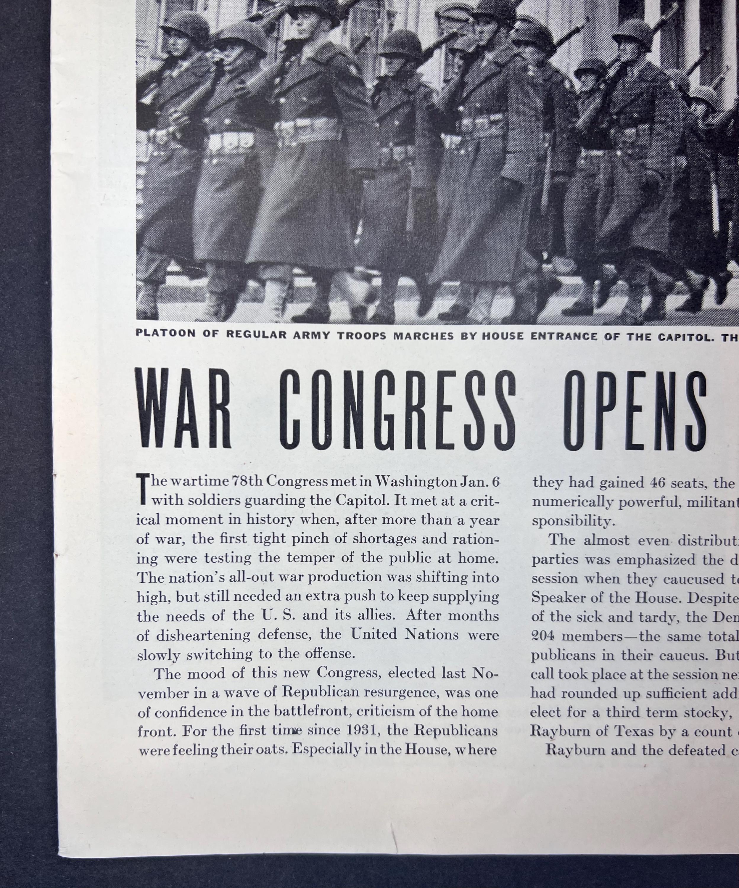 US Capitol WW2 Washington D.C. | History | Office Decor| 1943 ...