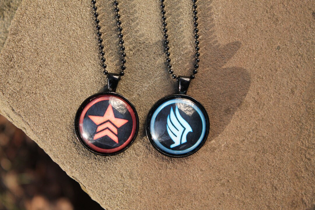Mass Effect - Renegade and Paragon Necklaces - Etsy