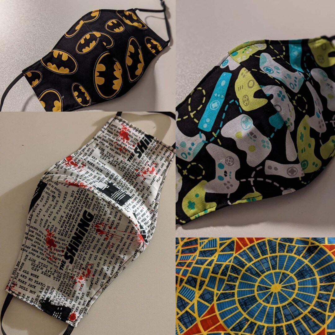 Into the Nerdy-verse 3 Layer Washable Cloth Mask US Made - Etsy