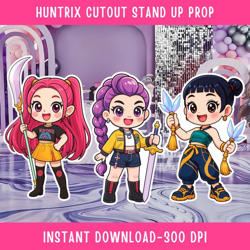 Kpop Demon Hunters Huntrix Poster - Etsy