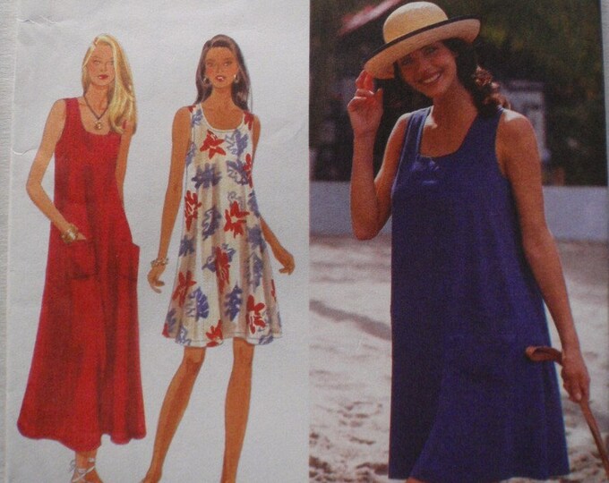 Sewing Pattern for 1990s One Hour Dress or Jumper - Simplicity 9615 ...