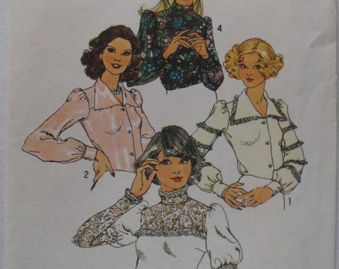 Simplicity 6679 Sewing Pattern for Set of Misses Blouses Size 10, Bust ...