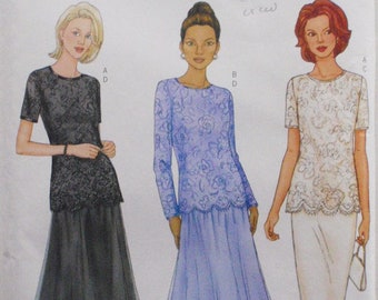 Vogue 1041 Basic Design Sewing Pattern - Stretch Knit Jacket and Top ...