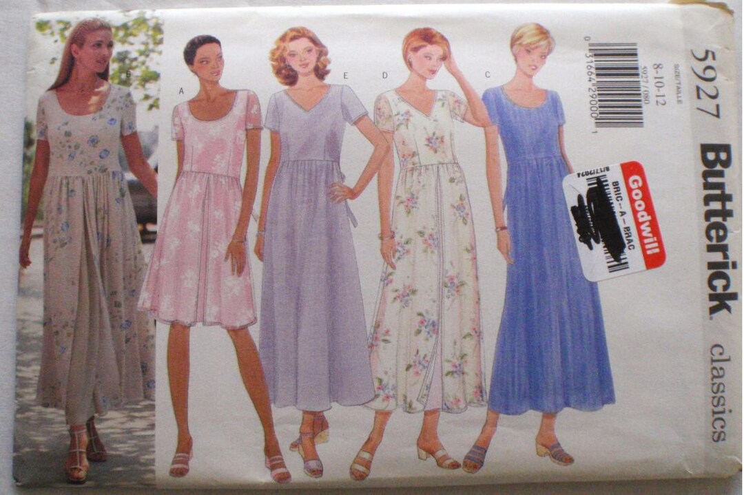 Classic Butterick 5927 Sewing Pattern Misses/miss Petite Pullover ...