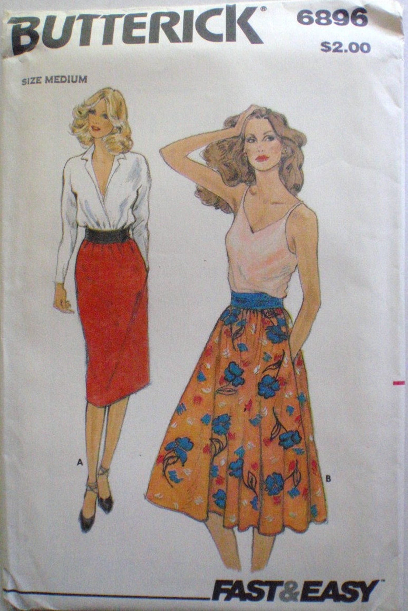 Straight or Flared Skirt Sewing Pattern Fast and Easy | Etsy