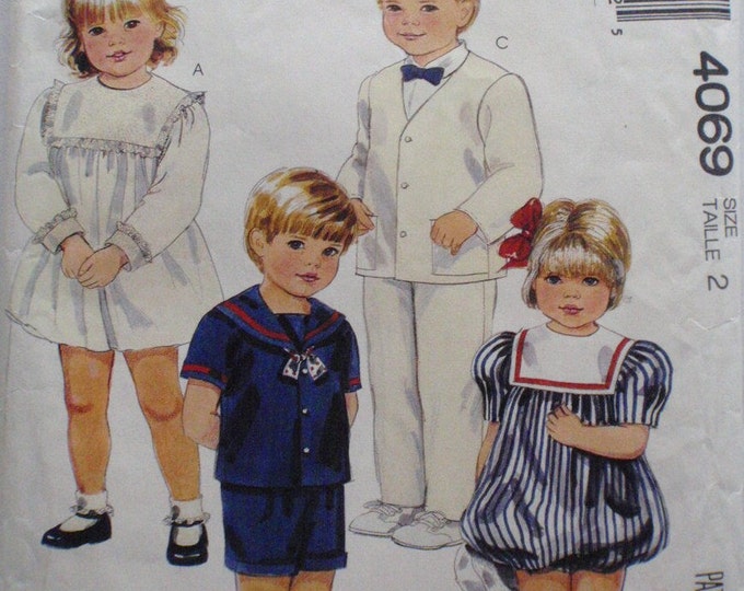 Toddler's Sewing Pattern Little Boy's Suit and - Etsy