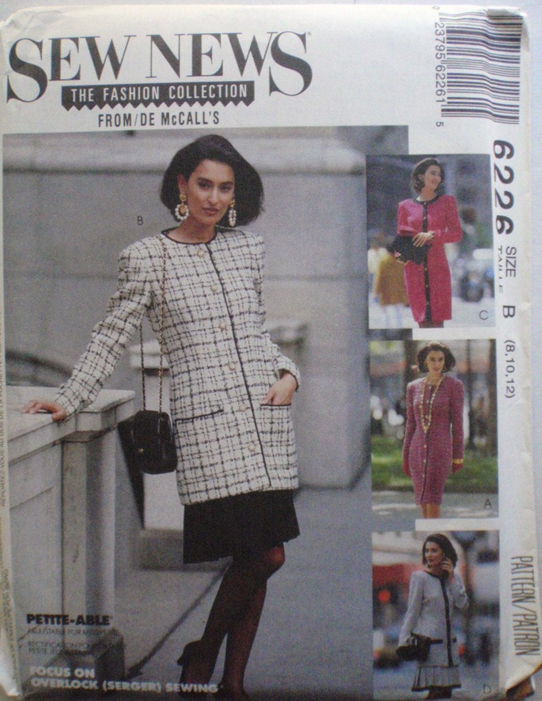 Sew News Petite-able Sewing Pattern - Semi-fitted Dress, Cardigan and ...