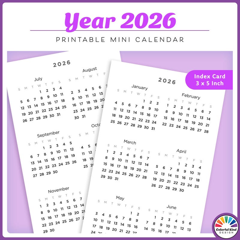 3x5 Daily Card - Etsy