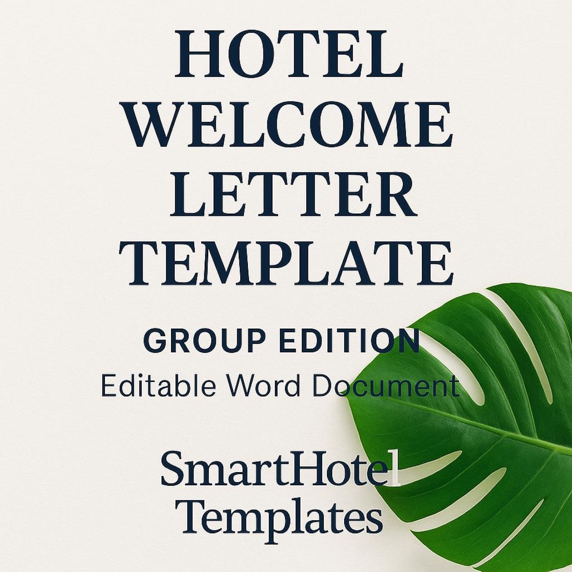 Hotel Welcome Letter Template – Group Edition | Editable Word Document ...