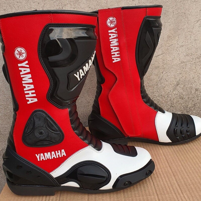 Yamaha Red Boots - Etsy UK