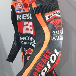 Dani Pedrosa 26 Honda Repsol Black Race Suit, Custom Made Motorcycle ...