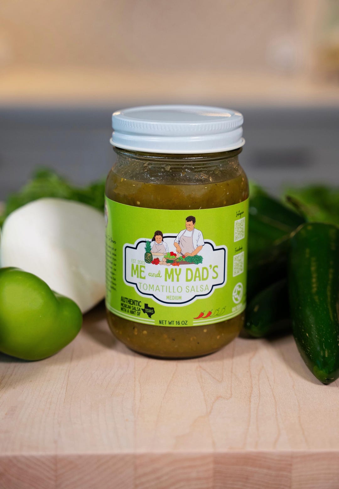 Authentic Tomatillo Salsa – 16 Oz | Small-batch, Texas-made, Medium ...
