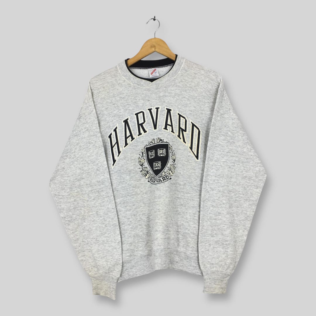 Vintage 90s Harvard University Gray Sweatshirt Large Harvard University ...