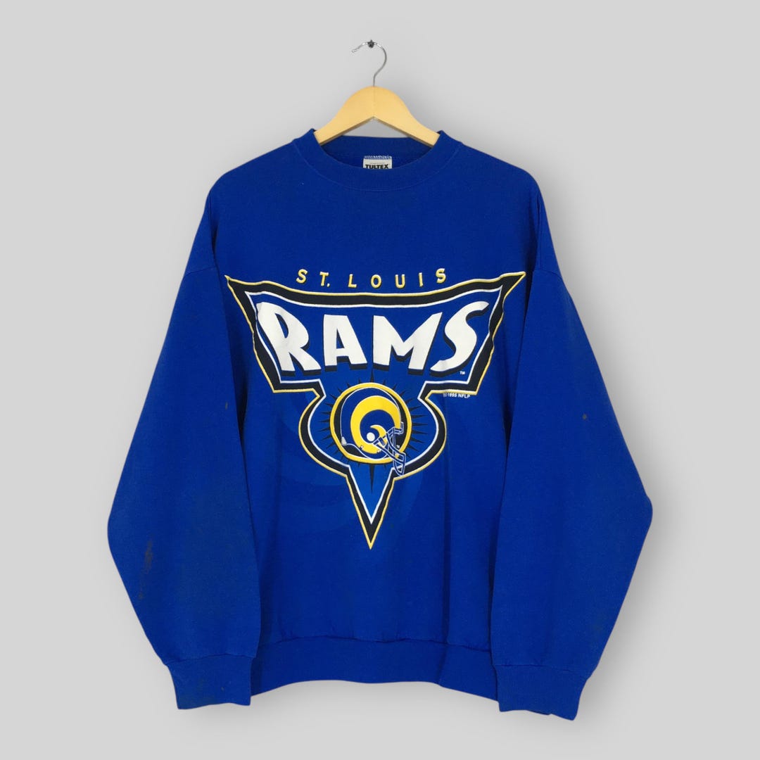 Vintage 1990s St. Louis Rams NFL Sweatshirt Xlarge St Louis Rams Spell ...