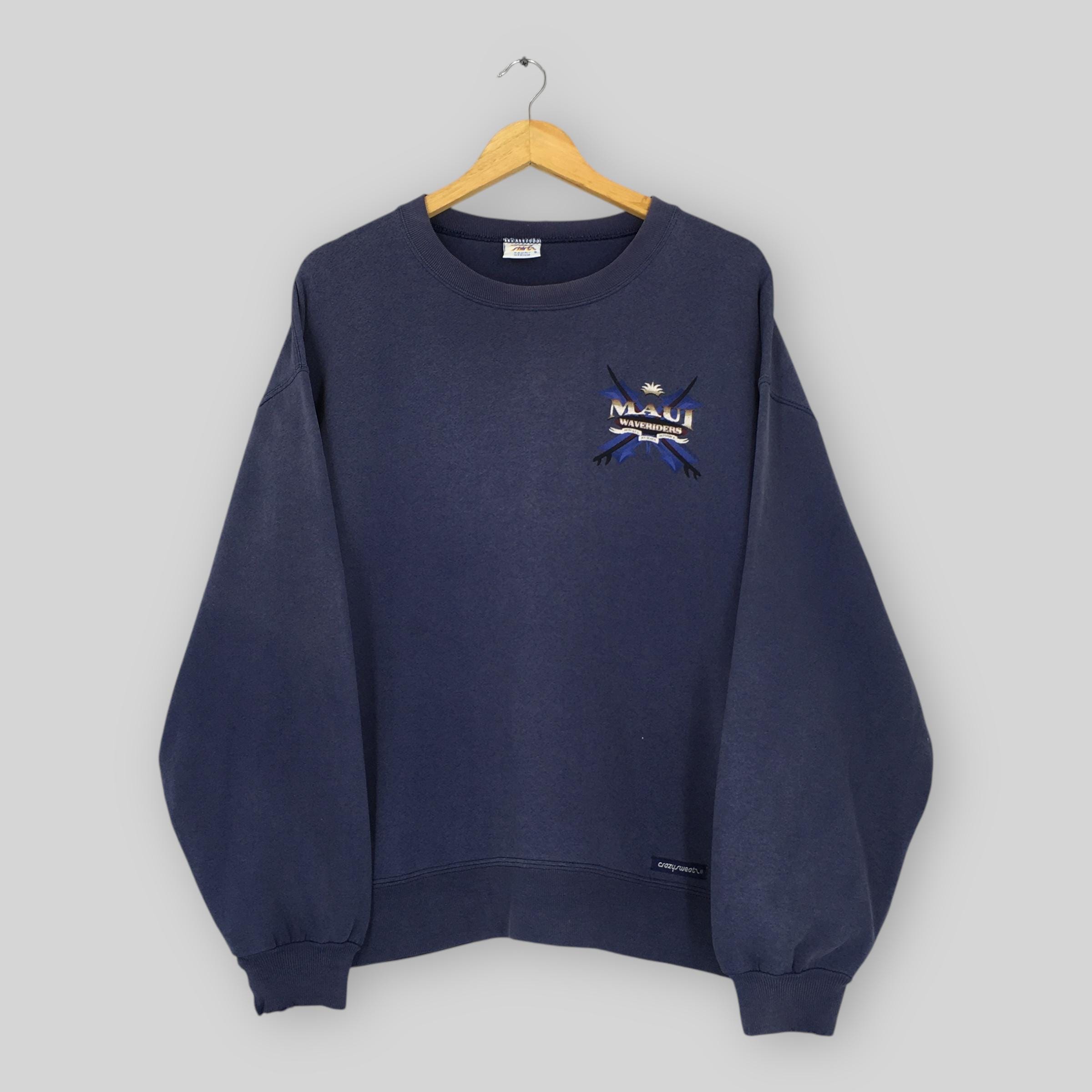 Vintage 90s Maui Waveriders Hawaii Sweatshirt Medium Crazy Shirts Maui ...