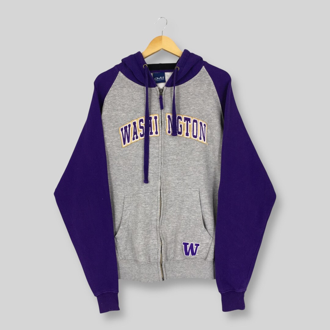 Vintage Washington Huskies NCAA Hoodie Sweatshirt Large Washington ...