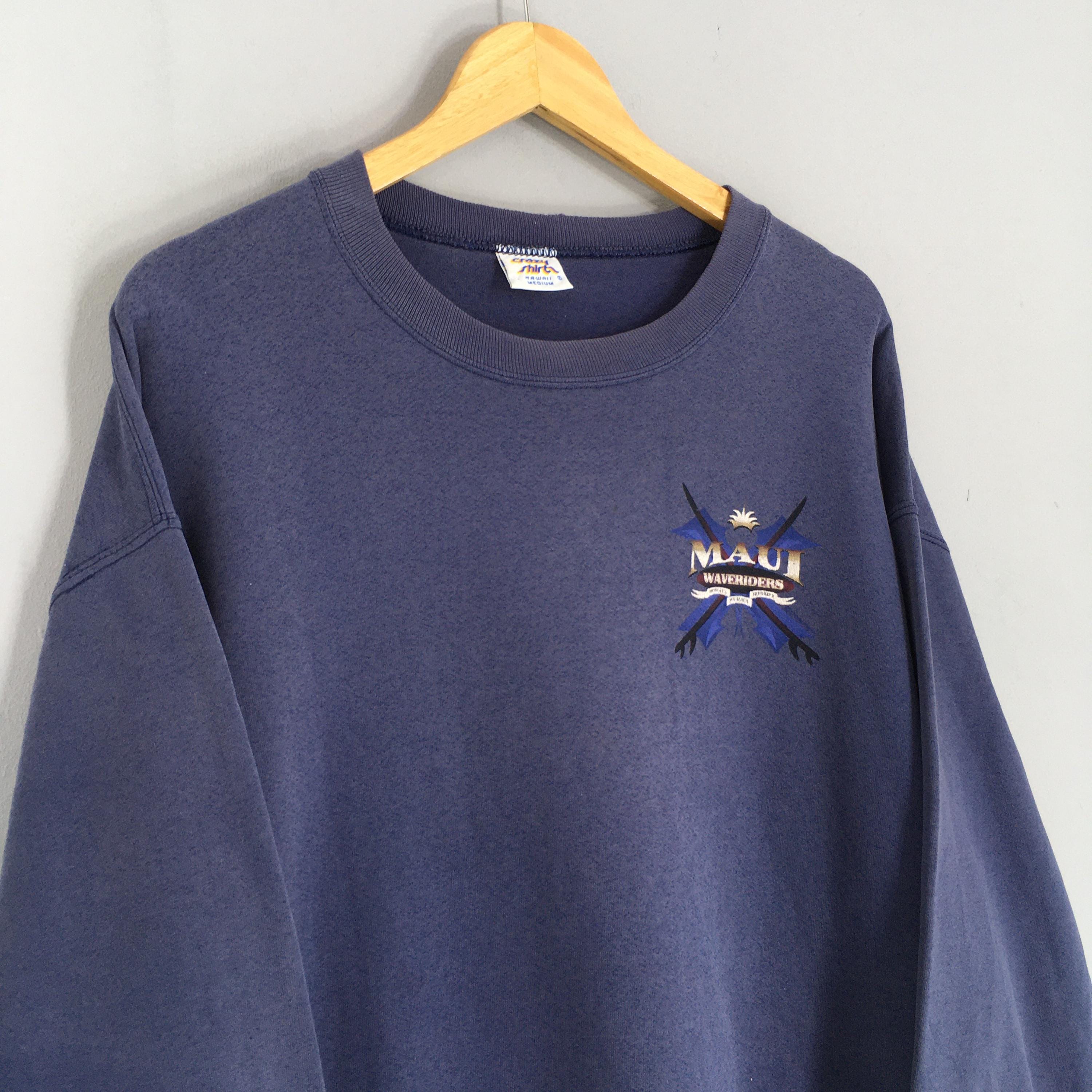 Vintage 90s Maui Waveriders Hawaii Sweatshirt Medium Crazy Shirts Maui ...