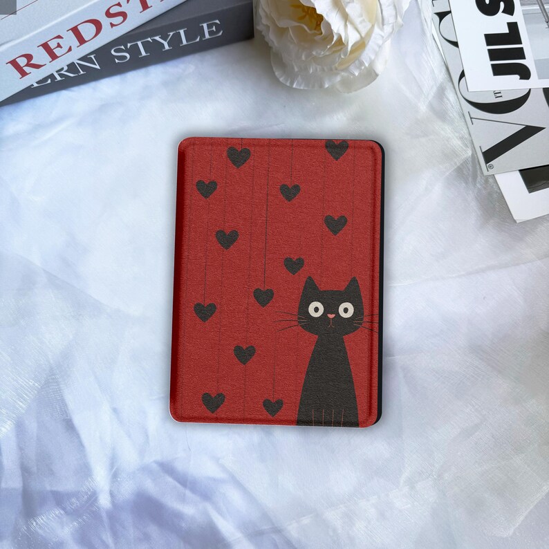 Curious Cat Kindle Case & Kobo Case Personalized Reader Gift, Auto ...