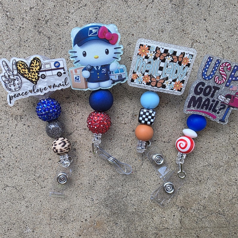 Postal Worker Badge Lanyard - Etsy
