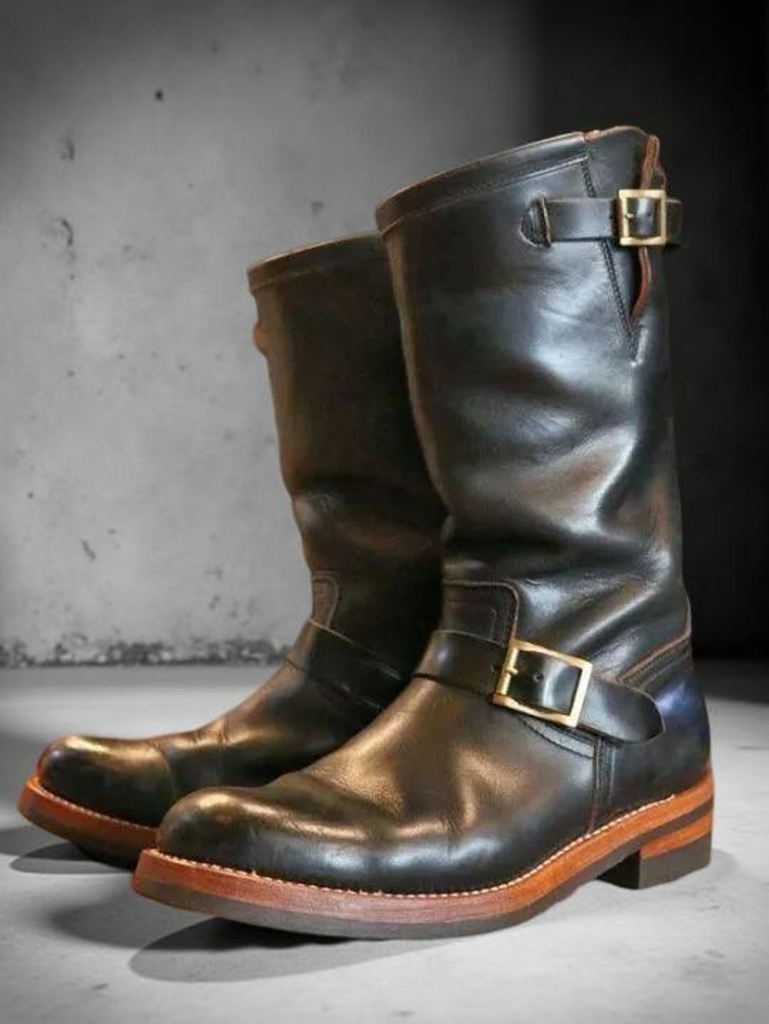 Handmade Men Black Biker Boots, Motorcycle Monk Zipper Boots for Mens ...
