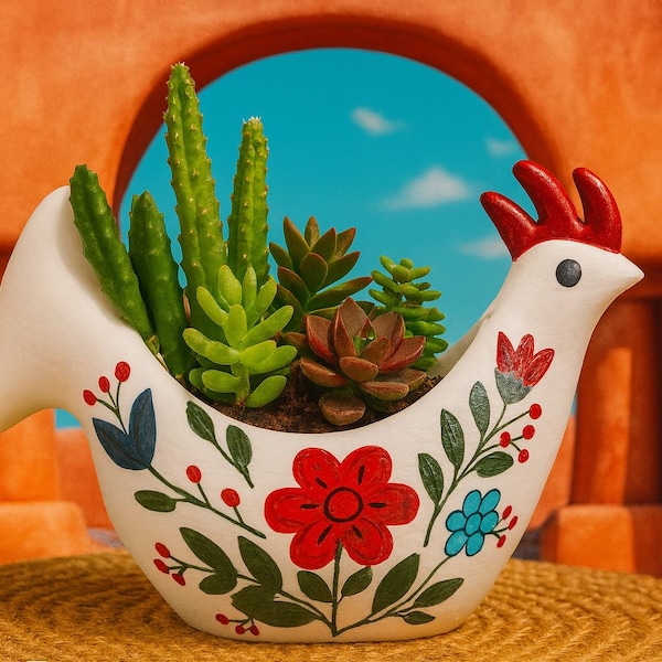 Hen Planter - Etsy