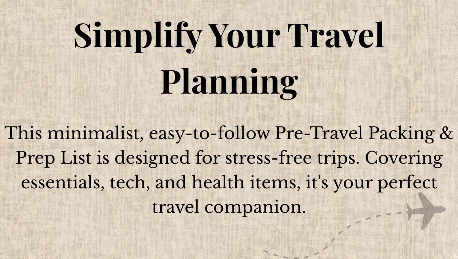Printable Pre-trip Checklist | Digital Download - Etsy