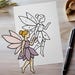 Fairy Stained Glass Pattern, Fairy Stained Glass Template, Fairy ...