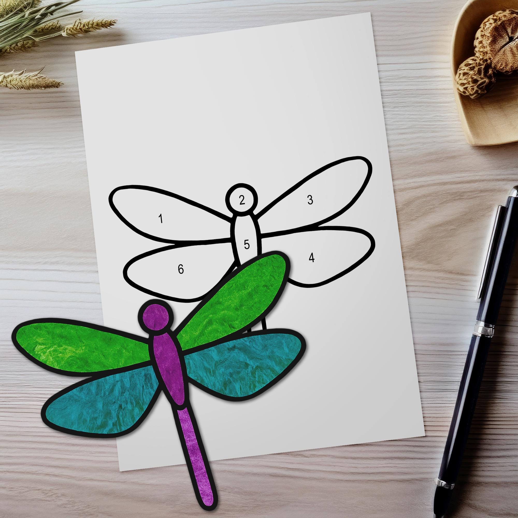 Dragonfly Glass Pattern, Dragonfly Stained Glass Template, Dragonfly ...