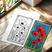 Poppy Stained Glass Pattern, Poppy Stained Glass Template, Poppy Flower ...