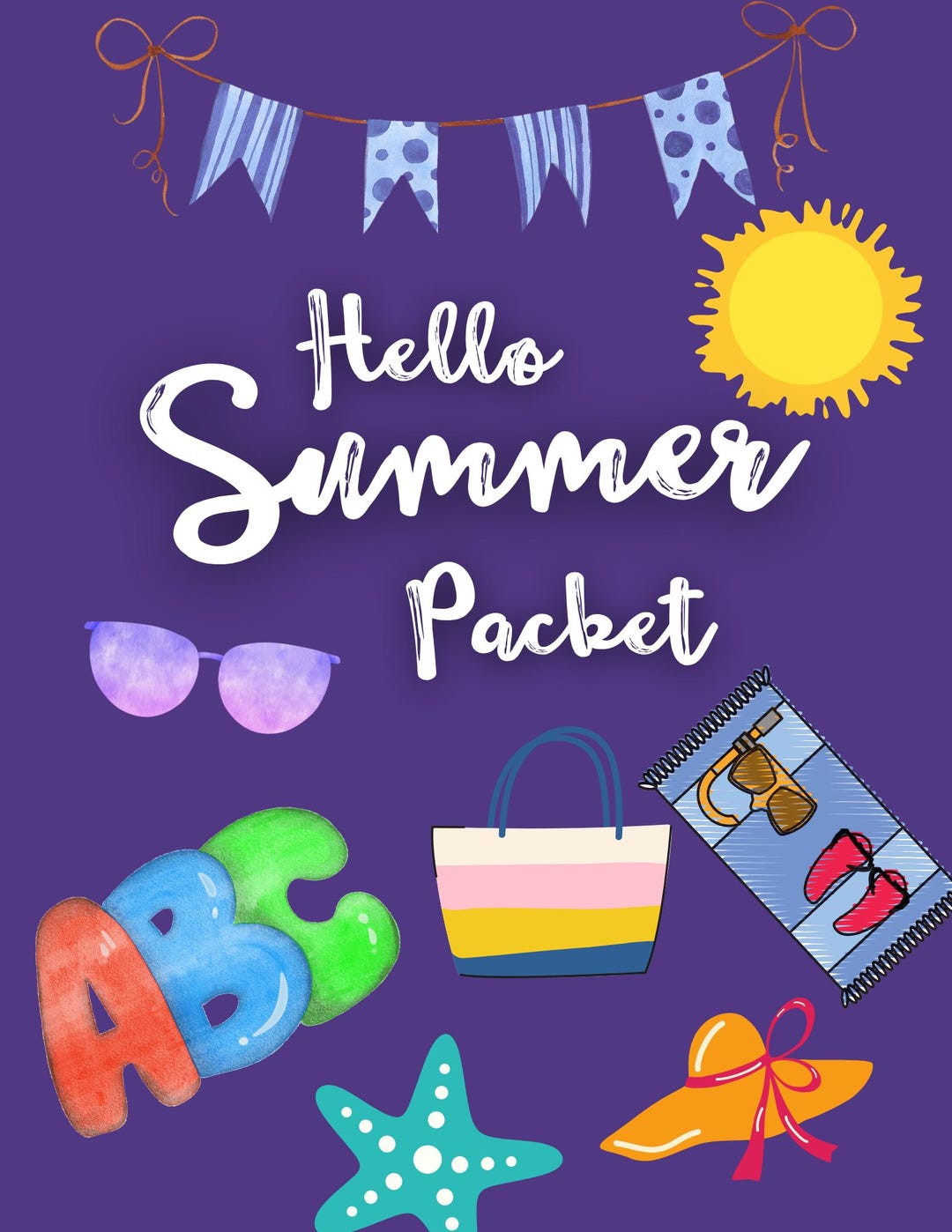 Summer Printable Activities Pack Printable Activity Bundle, Summer ...