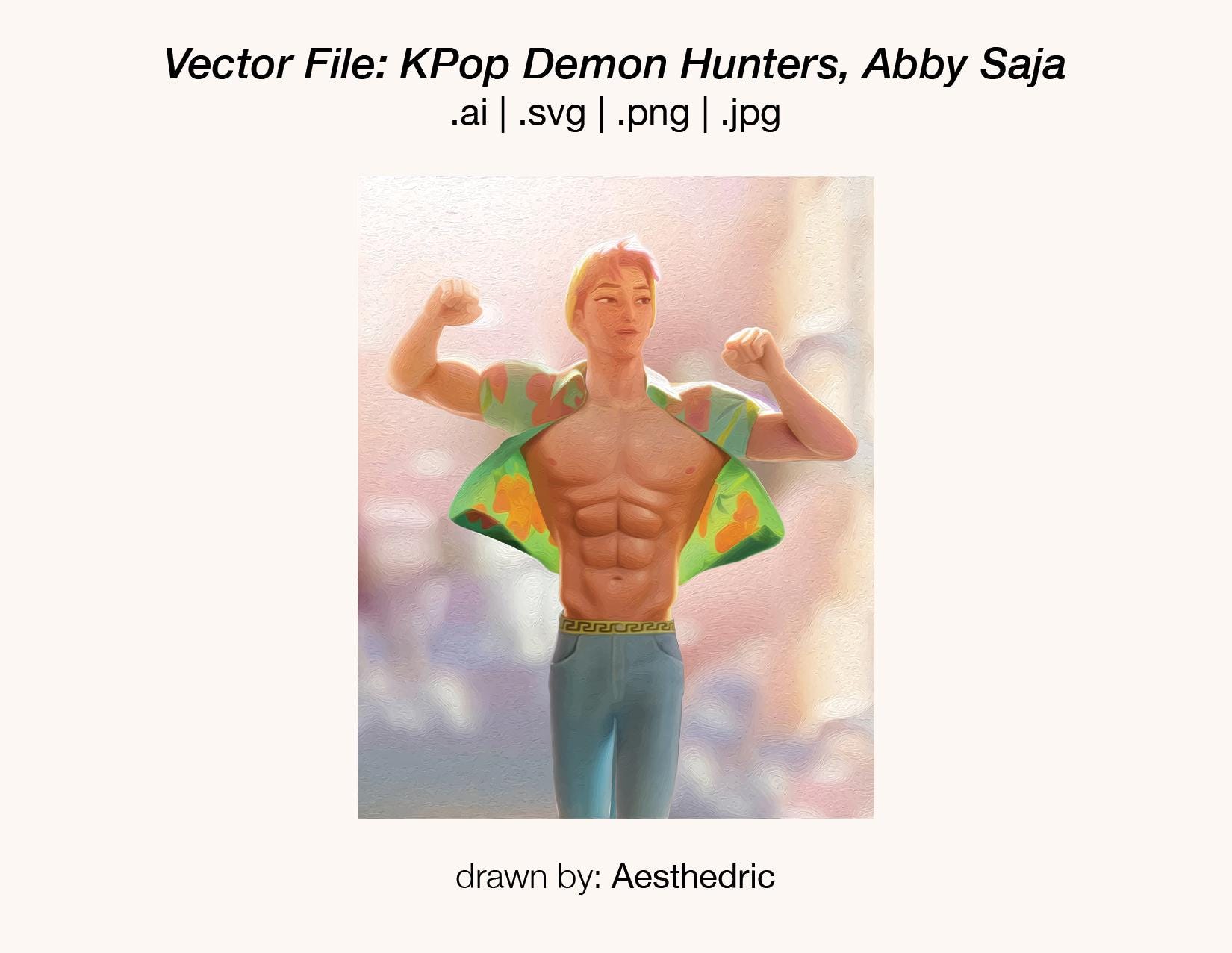 Kpop Demon Hunters, the Saja Boys, Abby Saja, Adobe Illustrator, SVG ...
