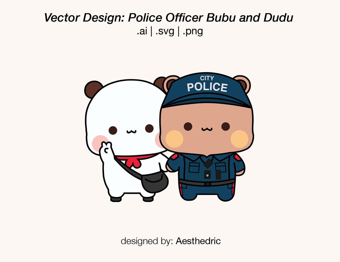 Vector Design File, Police Bubu and Dudu, Create and Print Something ...