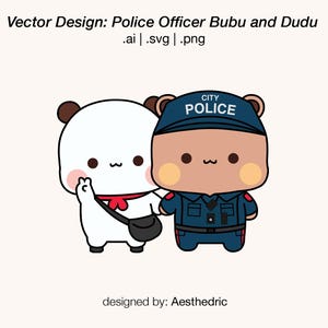 Vector Design File, Police Bubu and Dudu, Create and Print Something ...