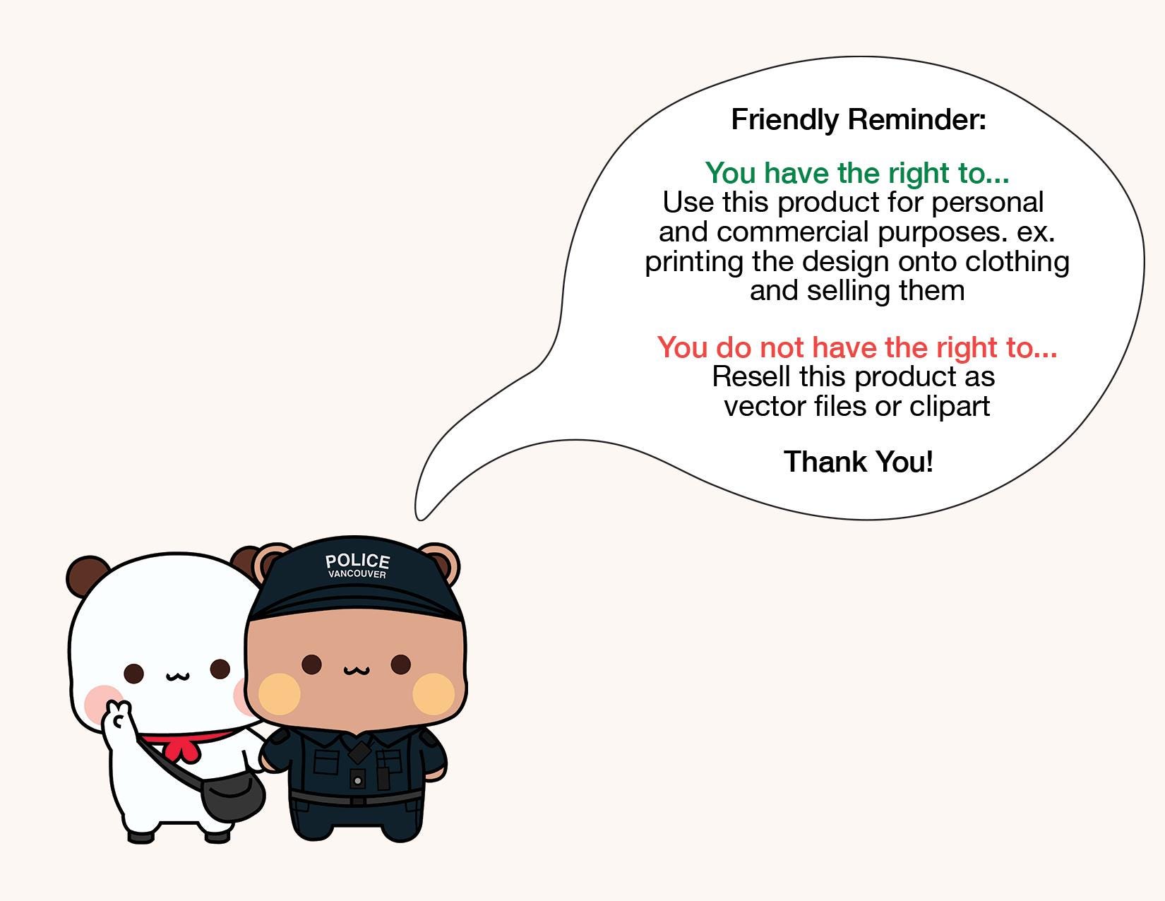 Vector Design File, Police Bubu and Dudu, Create and Print Something ...