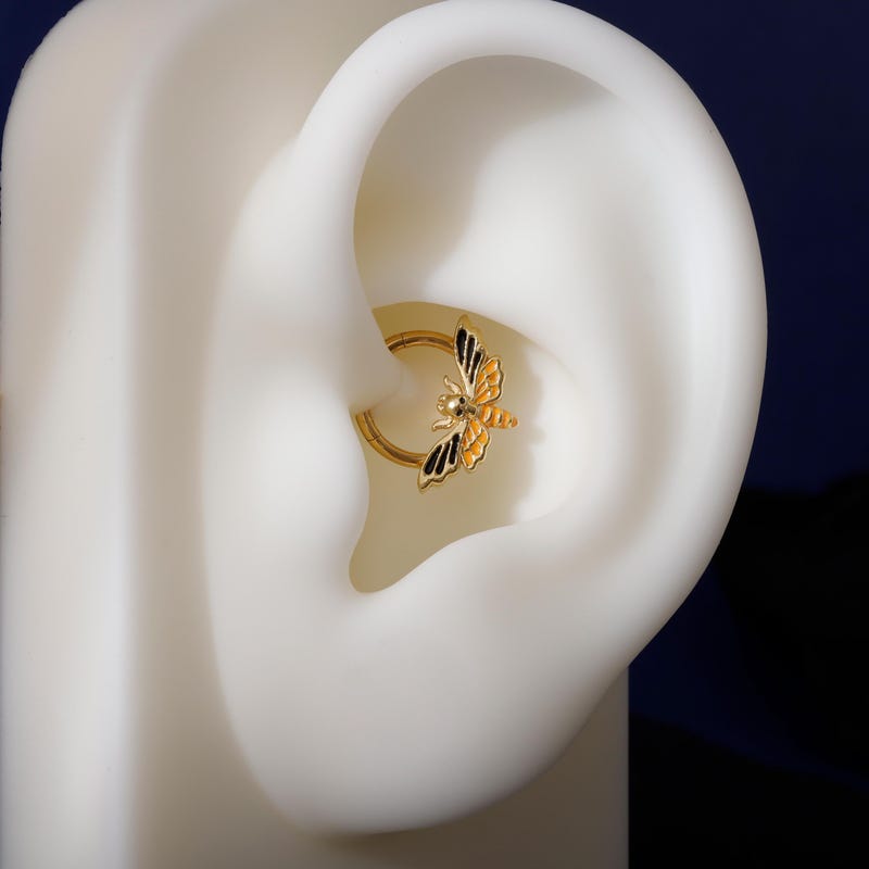 Moth Clicker Hoops - Etsy