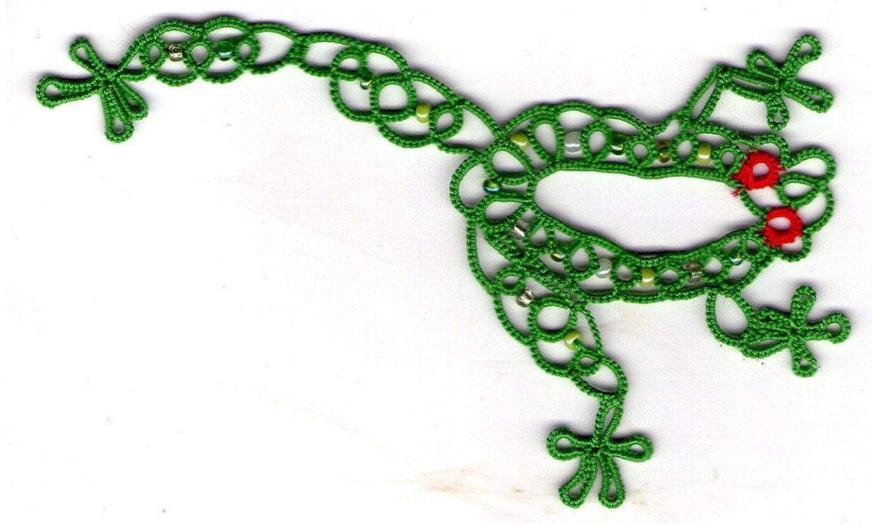 Tatting Pattern Red Eyed Frog being Green | Etsy