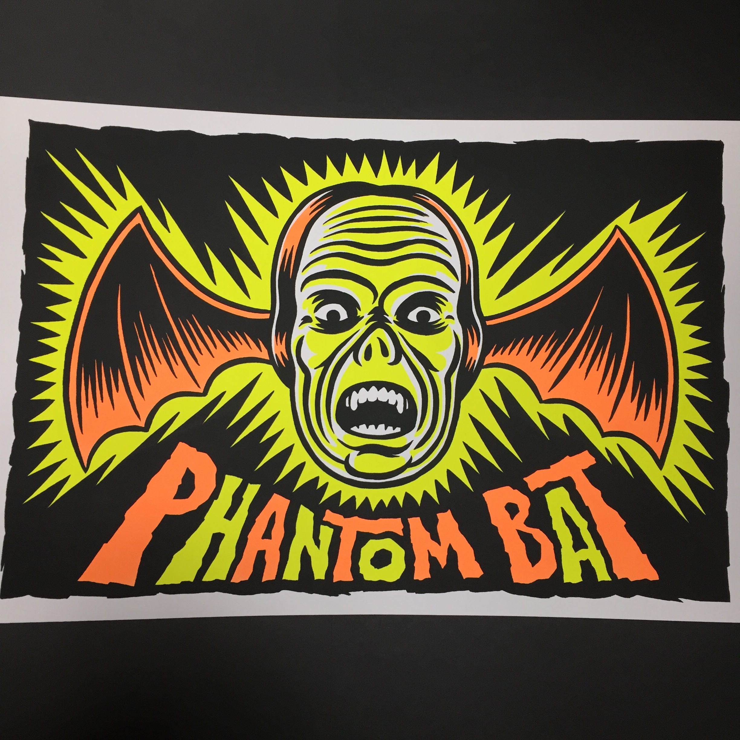 Phantom Bat Screen Print | Etsy