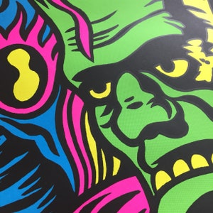 Monster Smoosh Screenprint - Etsy