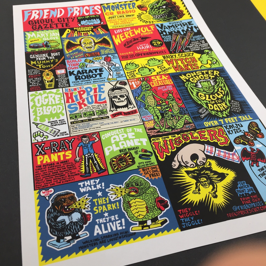 Ghoul City Gazette Print - Etsy