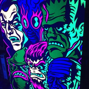 Monster Smoosh Screenprint - Etsy