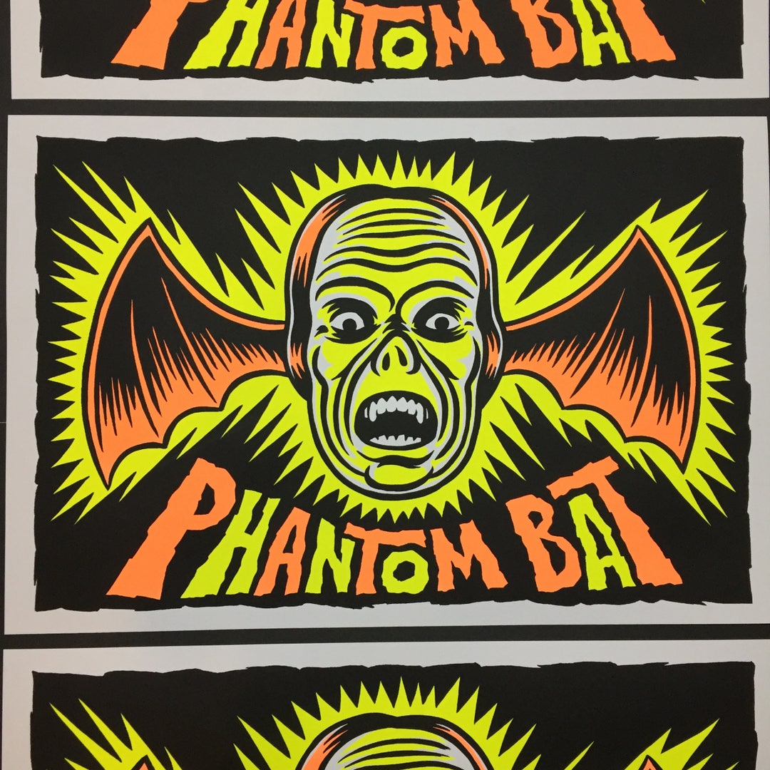 Phantom Bat Screen Print - Etsy